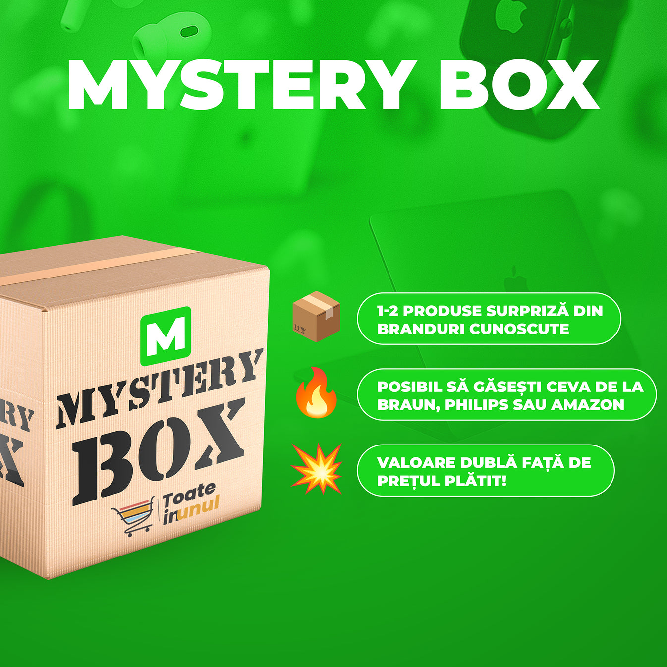 Mystery Box | Branduri top la 90% din preț – Toate in Unul